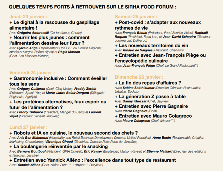 Sirha Lyon 2025 : une programmation riche sur 5 jours